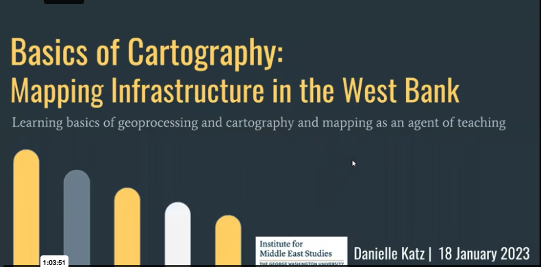 Basics of Cartography: Mapping Infrastructure in the Occupied West Bank ...